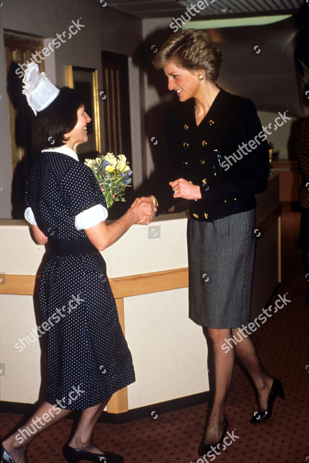 Princess Diana Shaking Hands Nurse Editorial Stock Photo - Stock Image ...