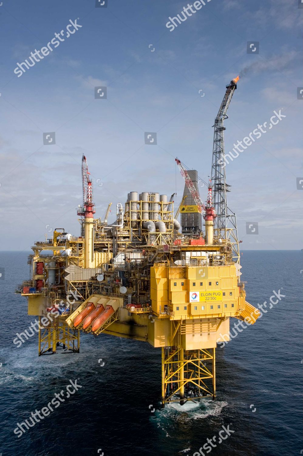Totals Elgin Platform North Sea About Editorial Stock Photo - Stock ...
