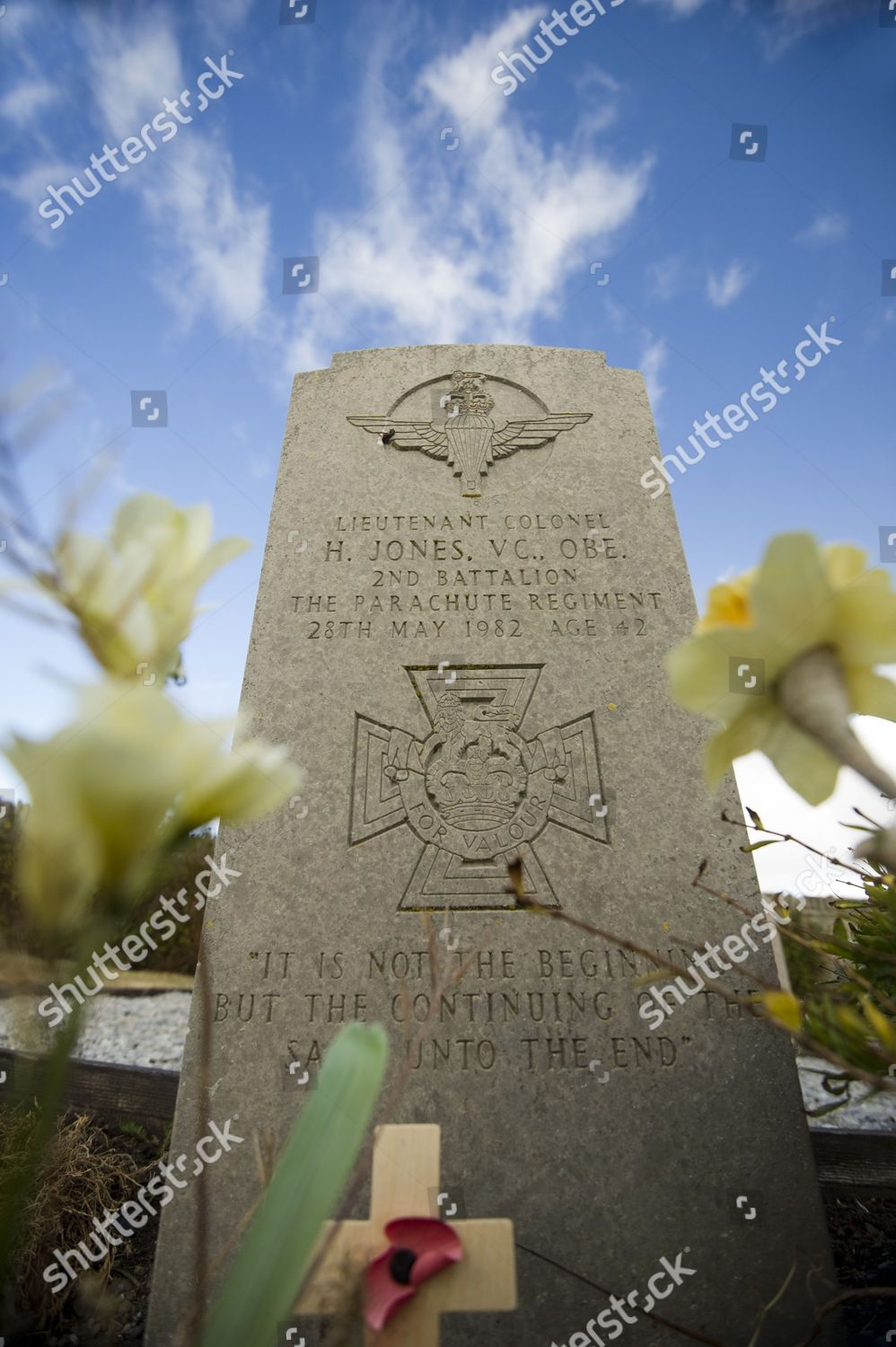 Grave Lieutenant Colonel H Jones British Editorial Stock Photo - Stock ...