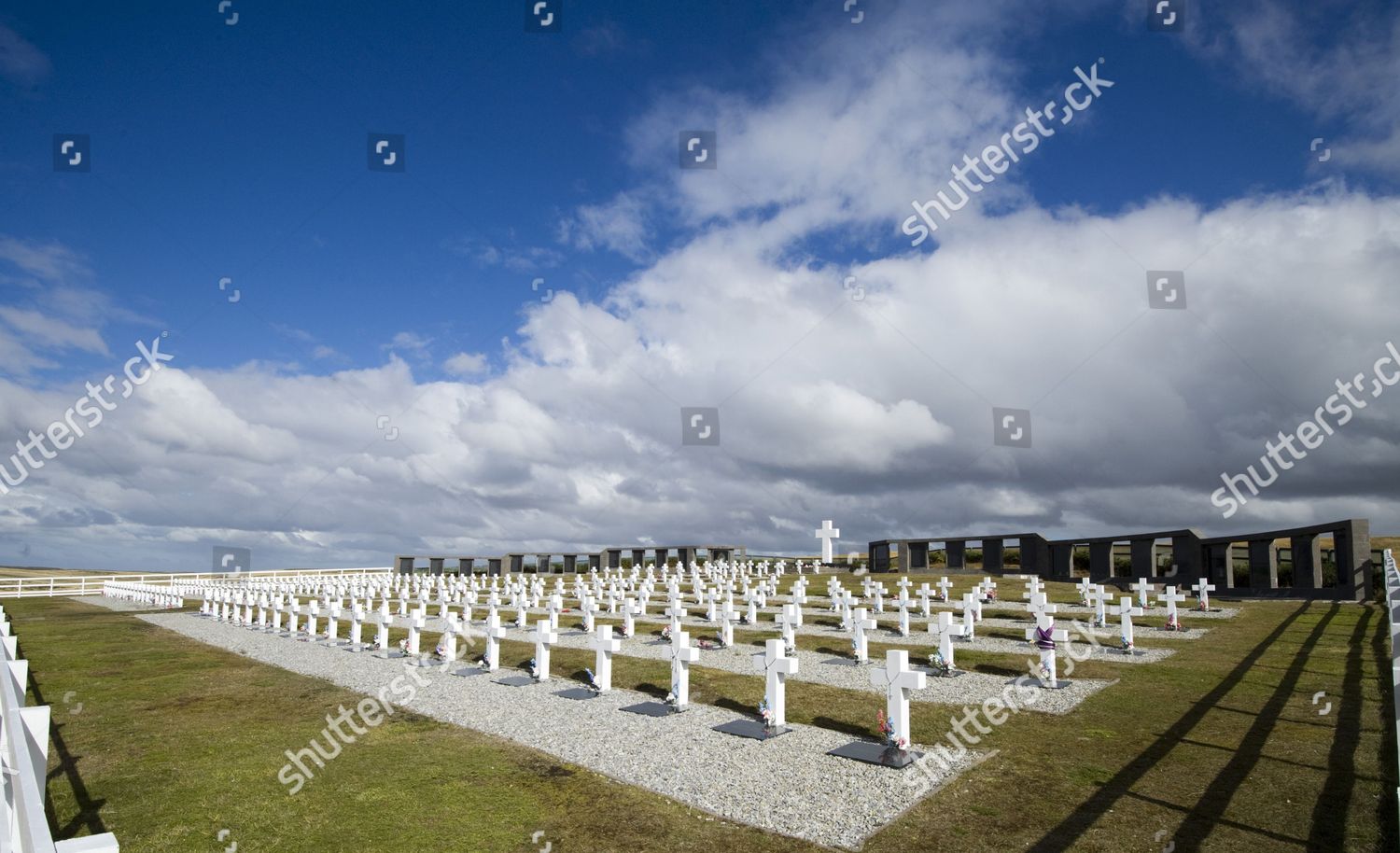 Argentine Cemetery Darwin Close Goose Green Editorial Stock Photo ...