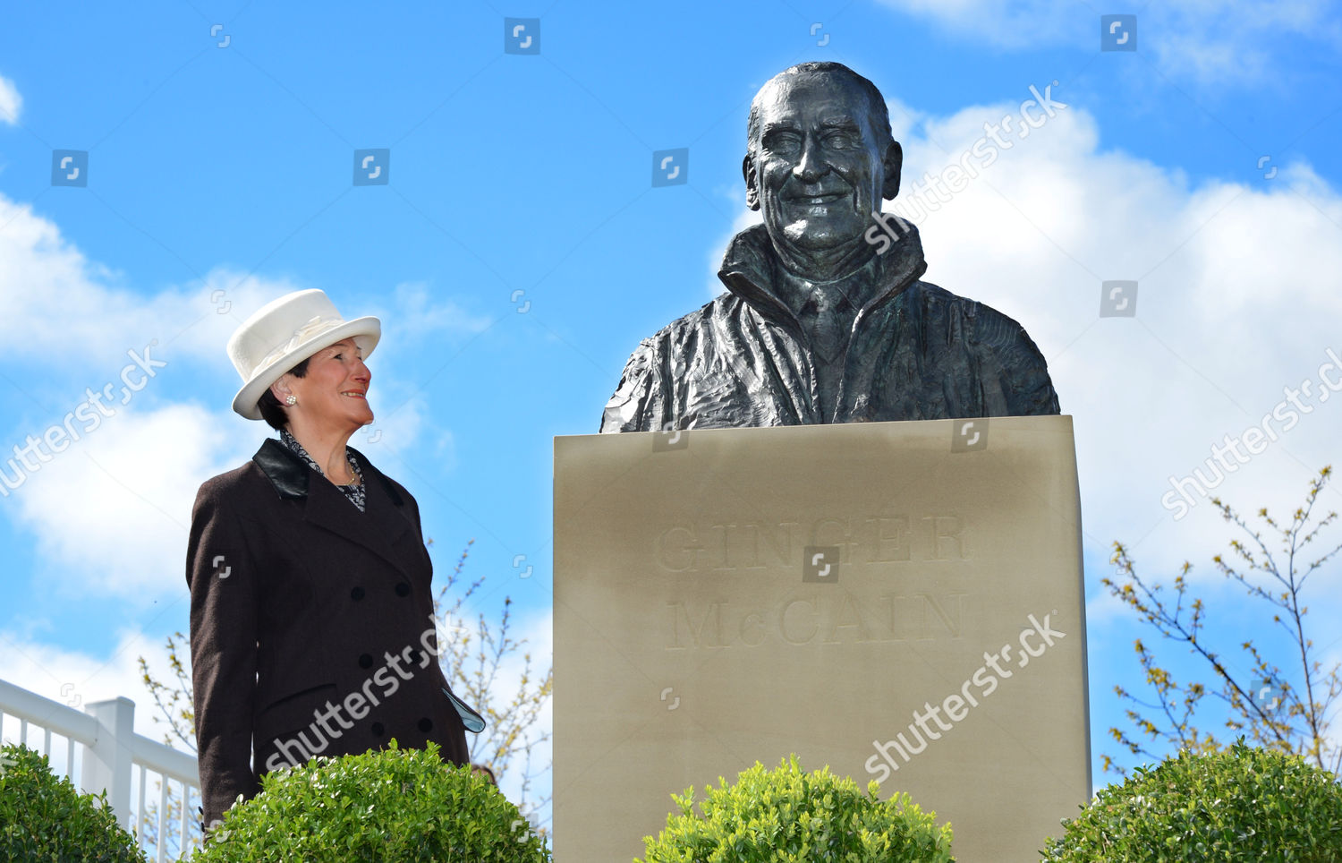 Statue Great Trainer Ginger Mccain Unveiled Editorial Stock Photo ...