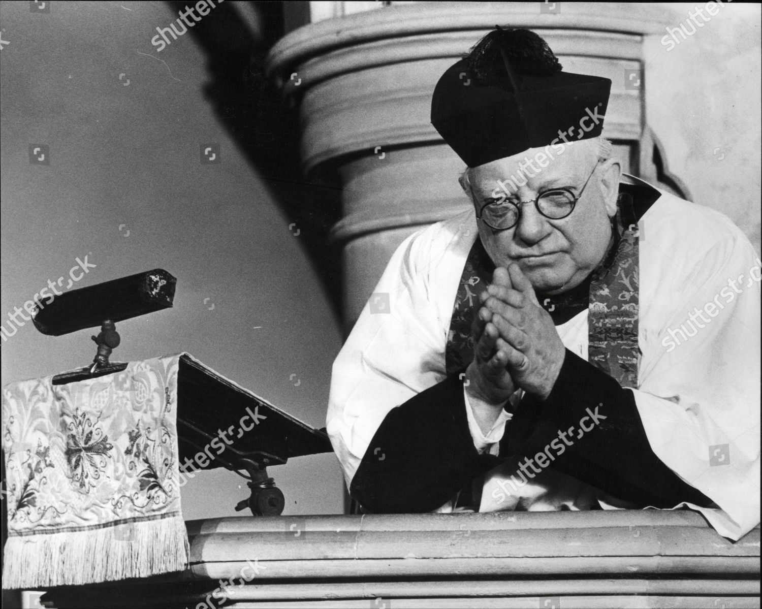 Arthur Lowe Actor Dressed Priest Pulpit Editorial Stock Photo - Stock ...