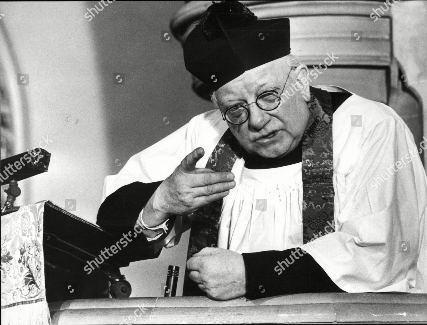Arthur Lowe Actor Dressed Priest Pulpit Editorial Stock Photo - Stock ...