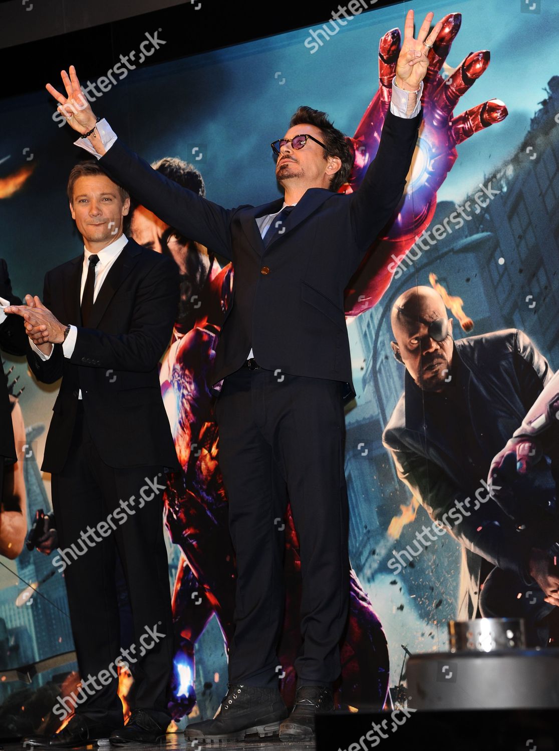 Jeremy Renner Robert Downey Jr Editorial Stock Photo - Stock Image ...