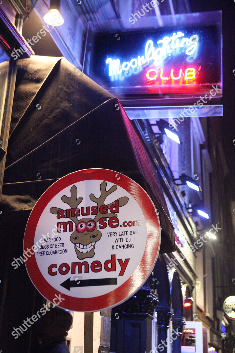 Amused Moose Comedy Night Moonlighting Club Editorial Stock Photo ...