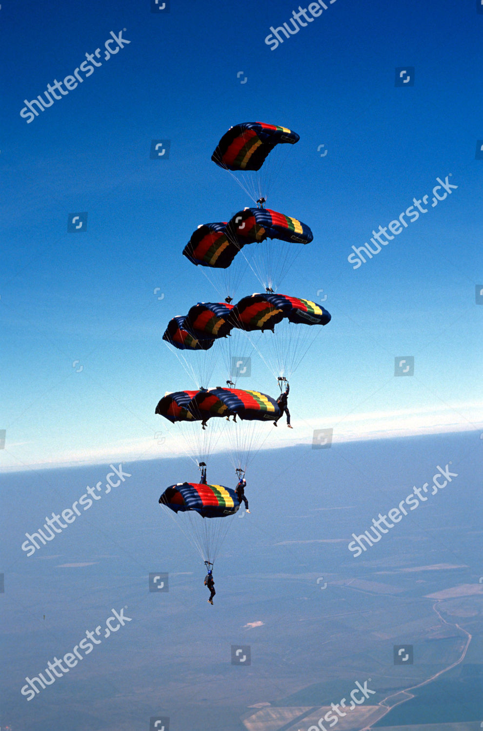 Royal Marines Parachuting Team Diamond Formation Editorial Stock Photo ...