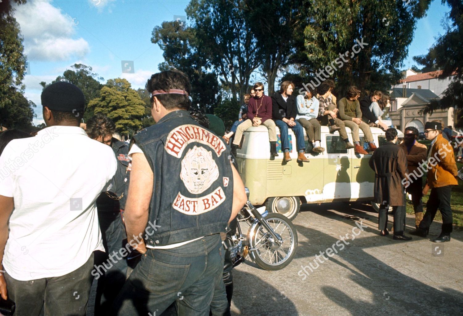 Henchmen Motorcycle Gang Standing Near Group Editorial Stock Photo ...