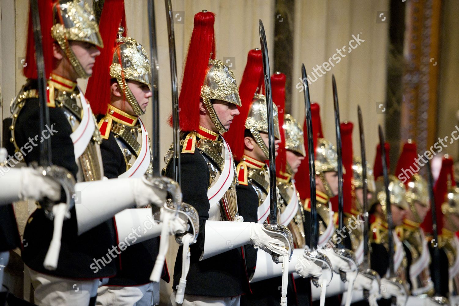 Household Cavalry Line Norman Porch During Editorial Stock Photo ...