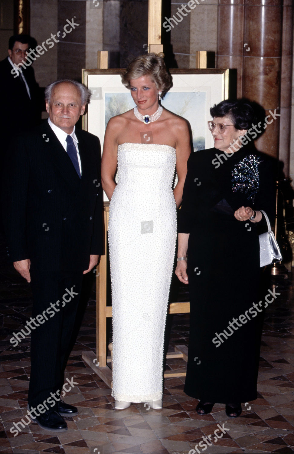 Hungarian President Arpad Goncz Princess Diana Editorial Stock Photo ...