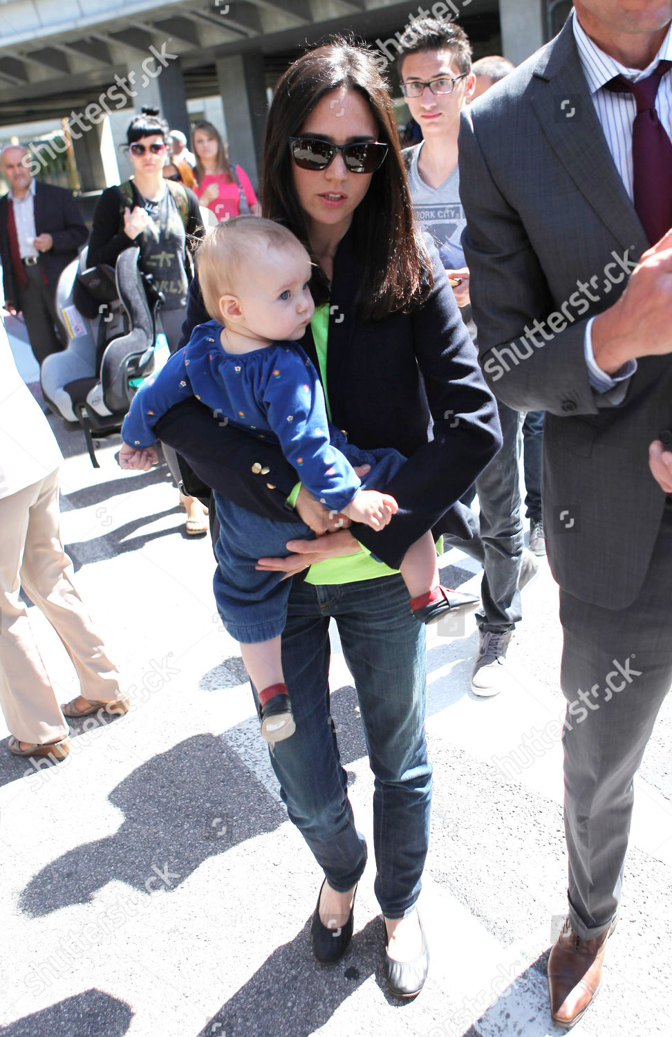 Jennifer Connelly Daughter Agnes Lark Bettany Editorial Stock Photo ...
