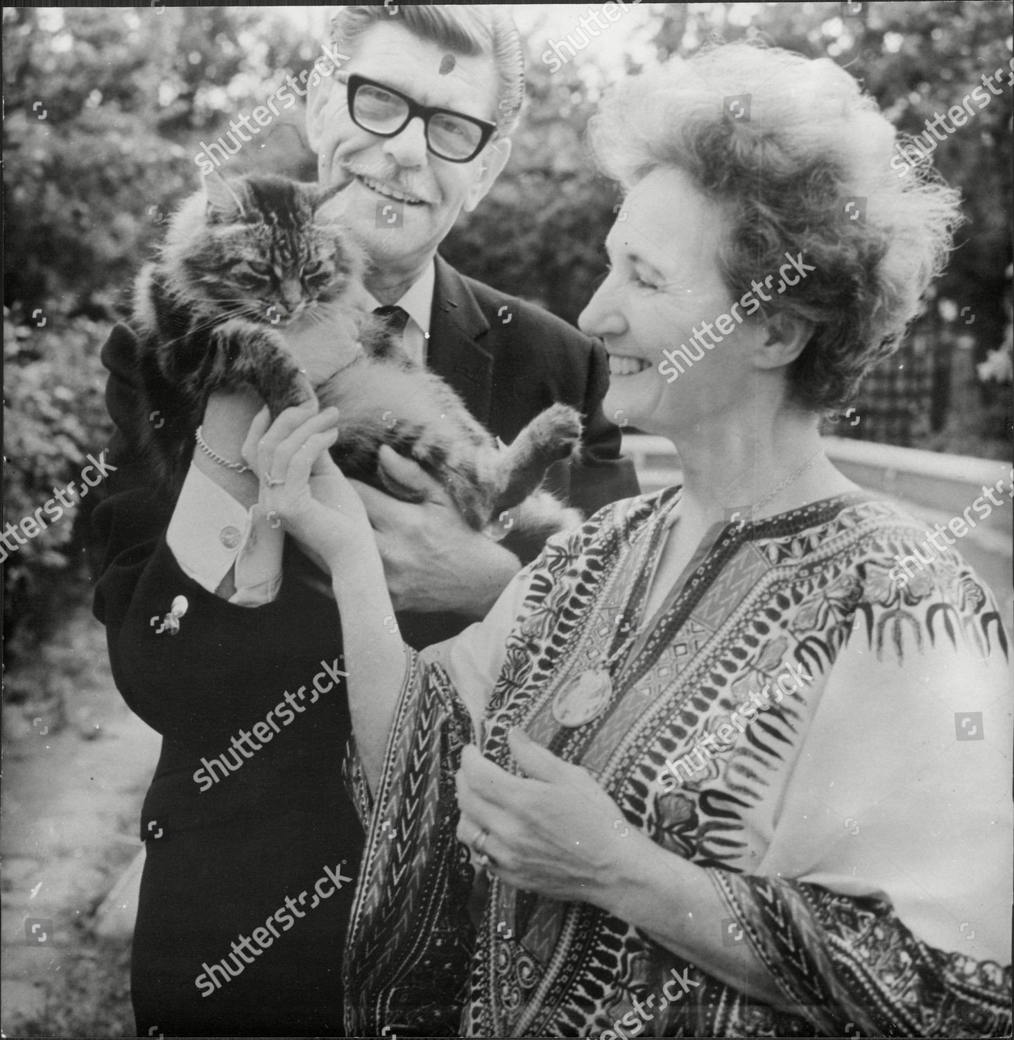 ACTOR DERYCK GUYLER HIS WIFE CAT Editorial Stock Photo - Stock Image ...