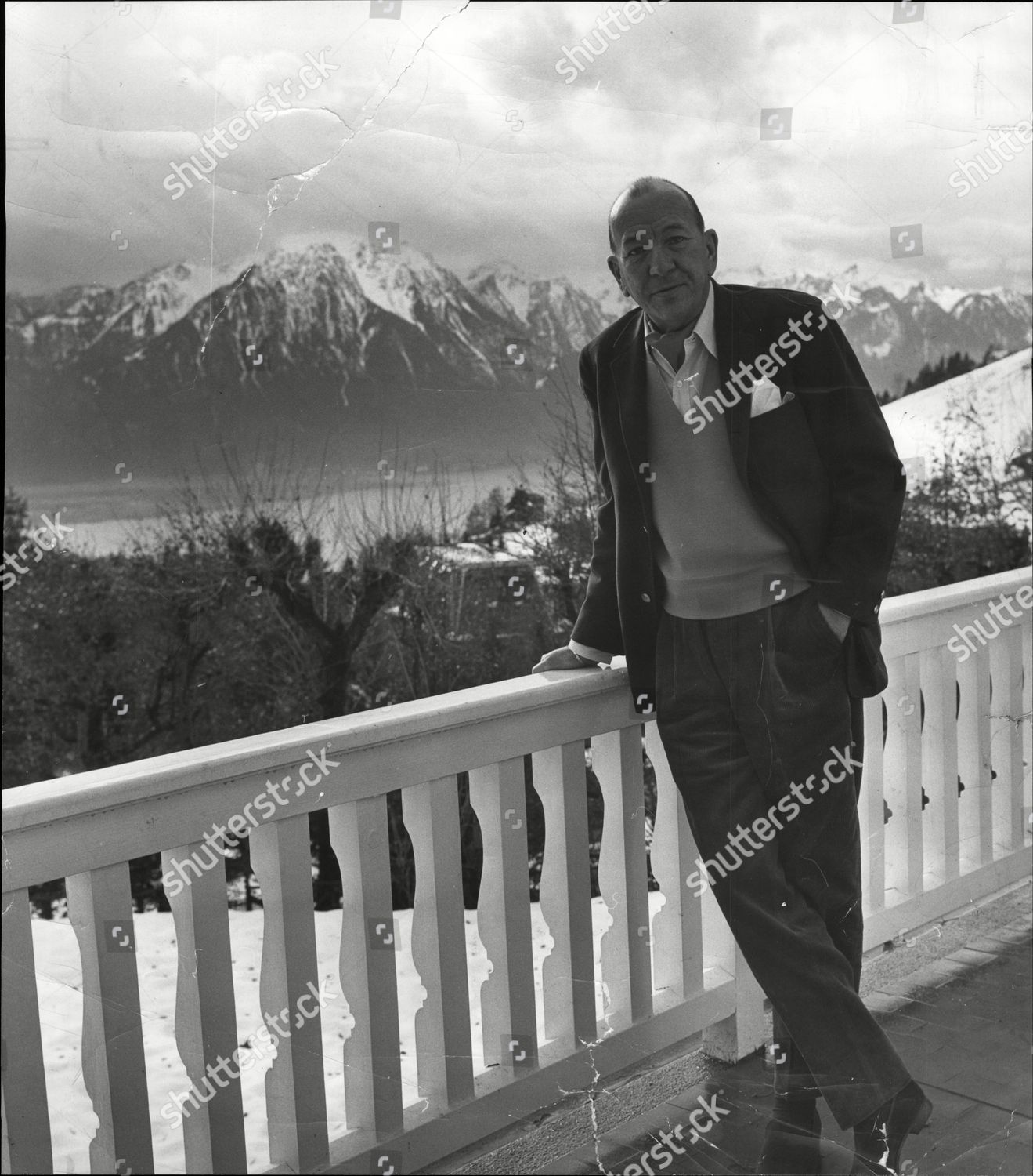 Actor Sir Noel Coward His Chalet Editorial Stock Photo - Stock Image ...