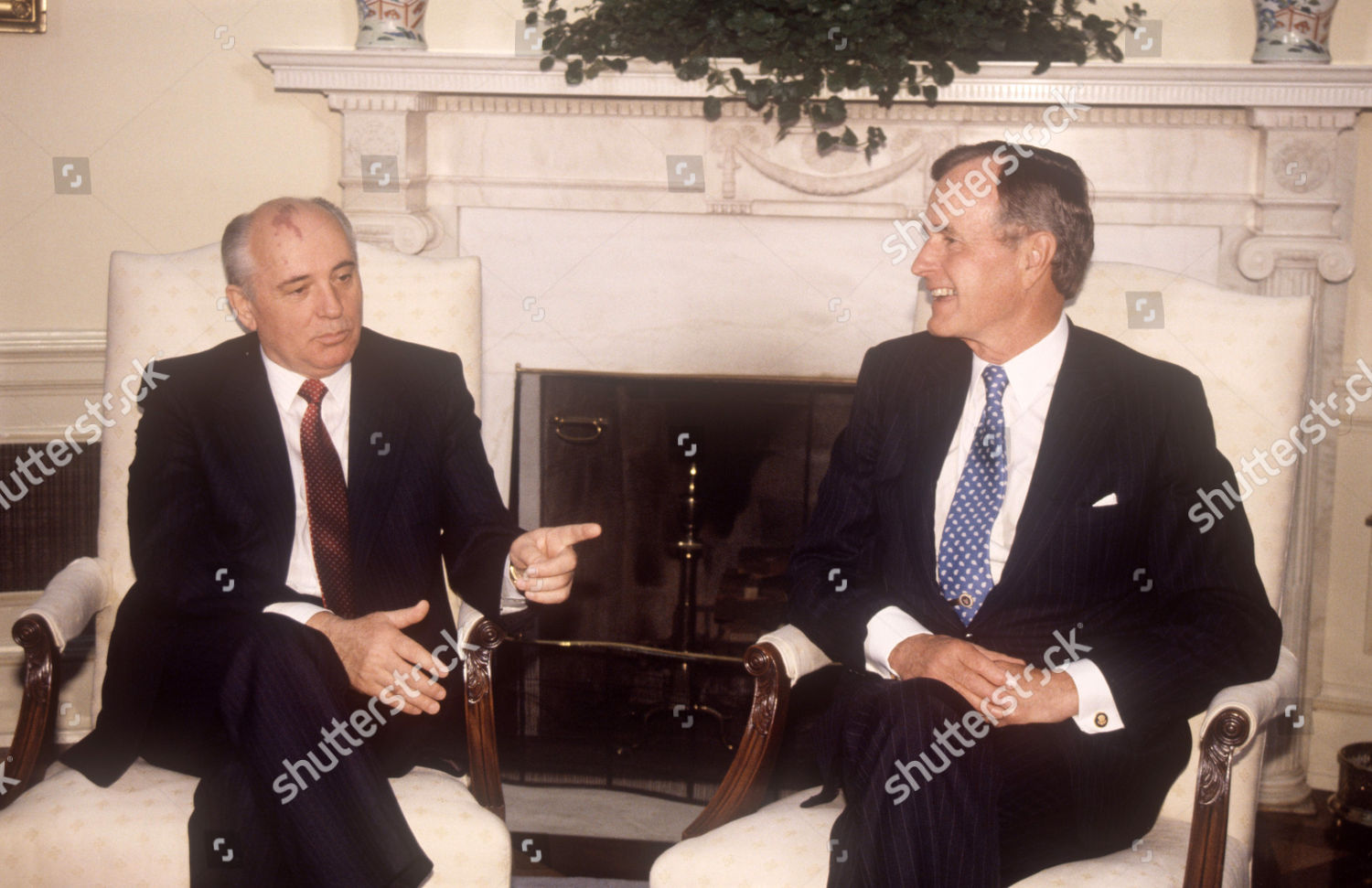 Mikhail Gorbachev George Hw Bush Editorial Stock Photo - Stock Image ...