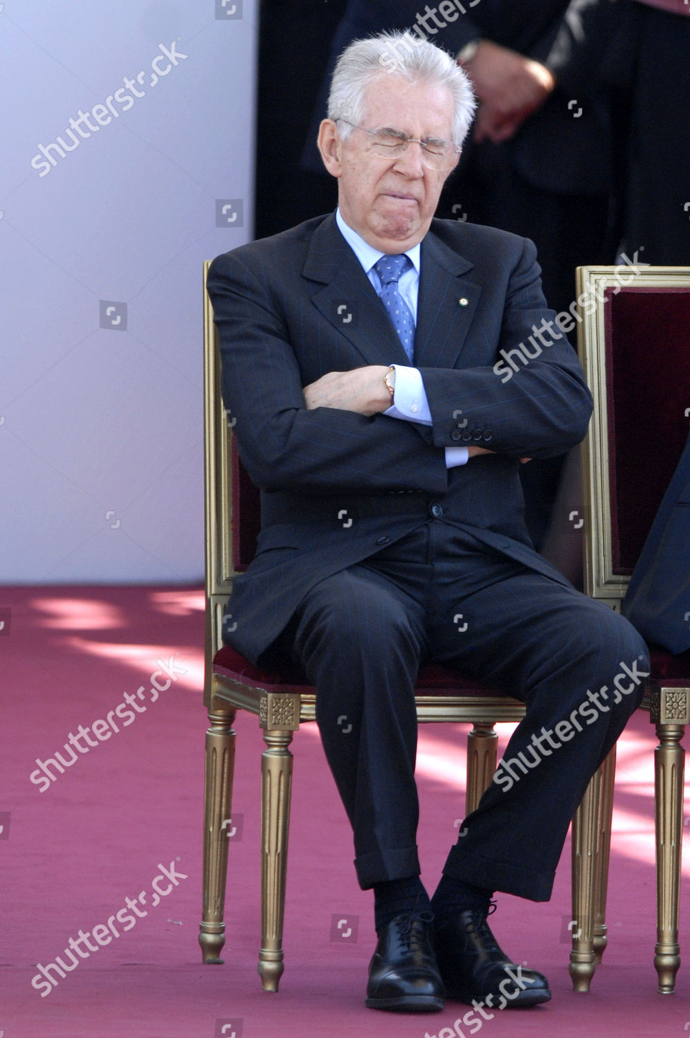 Prime Minister Mario Monti Sleepy During Editorial Stock Photo - Stock ...
