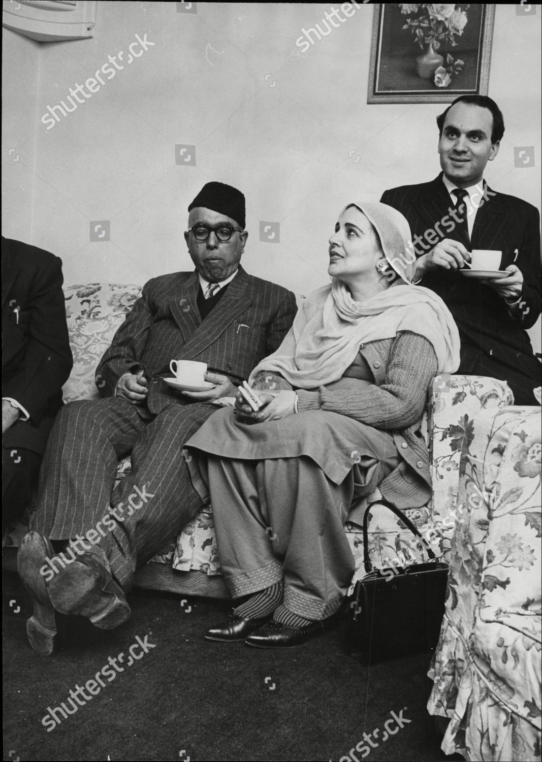 Sheikh Mohammed Abdullah Kashmir Wife Begum Editorial Stock Photo ...