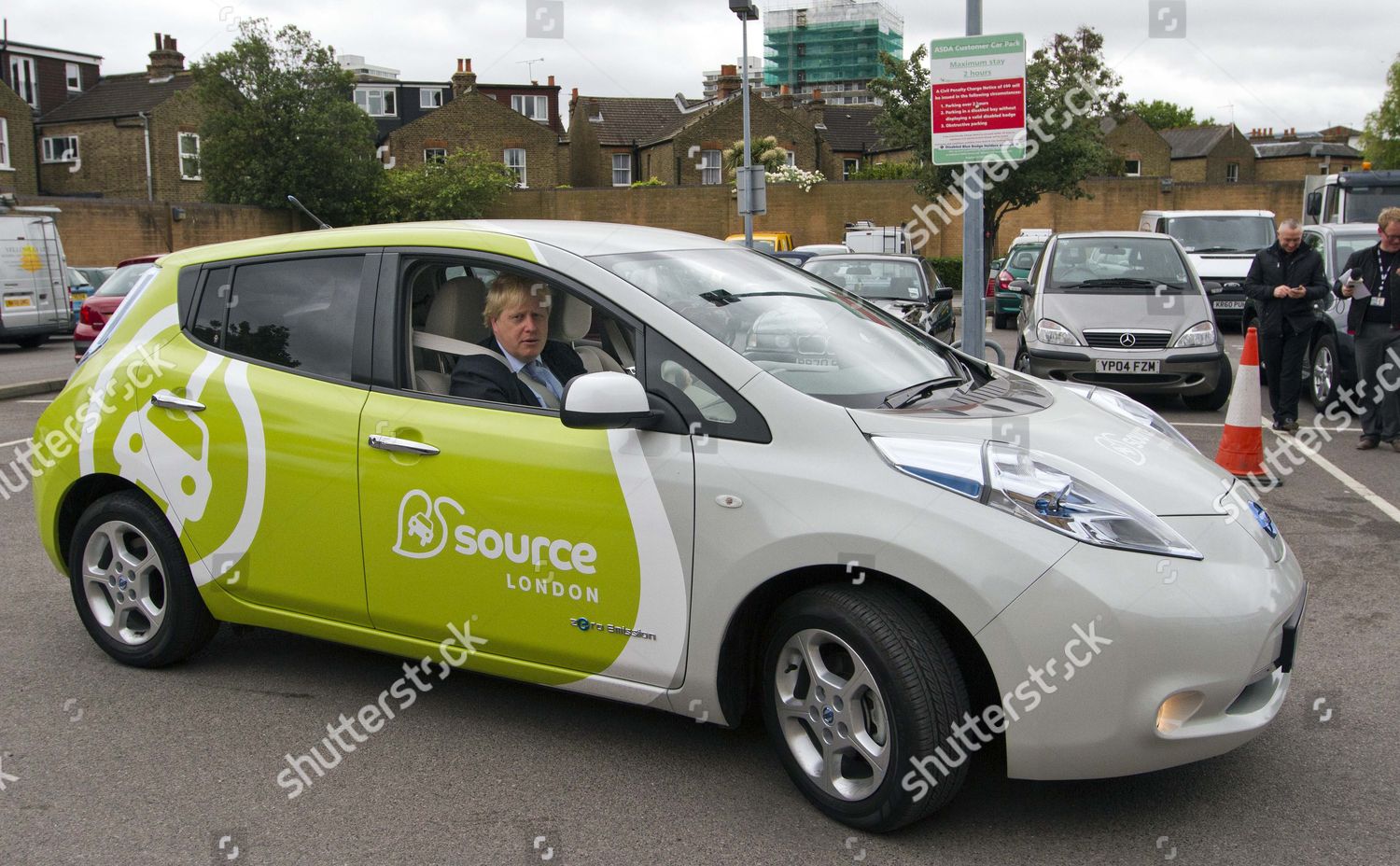 Mayor Boris Johnson Driving Electric Car Editorial Stock Photo - Stock ...