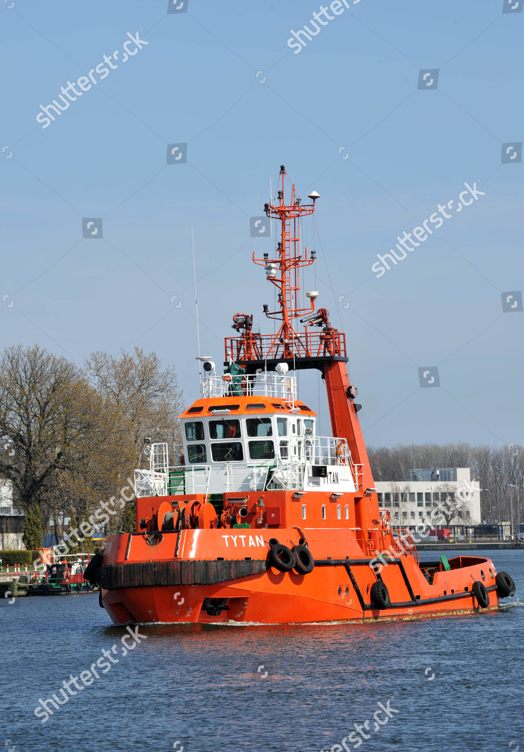 Tytan Port Tug Fire Boat Gdansk Editorial Stock Photo - Stock Image ...