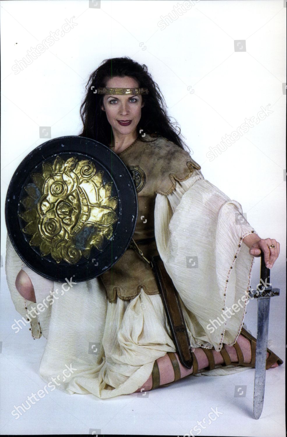 Actress Mary Tamm Dressed Queen Boadicea Editorial Stock Photo - Stock ...