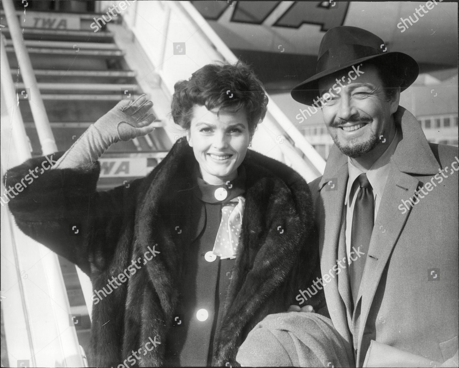 Actor Robert Taylor Wife Actress Ursula - Foto de stock de contenido ...