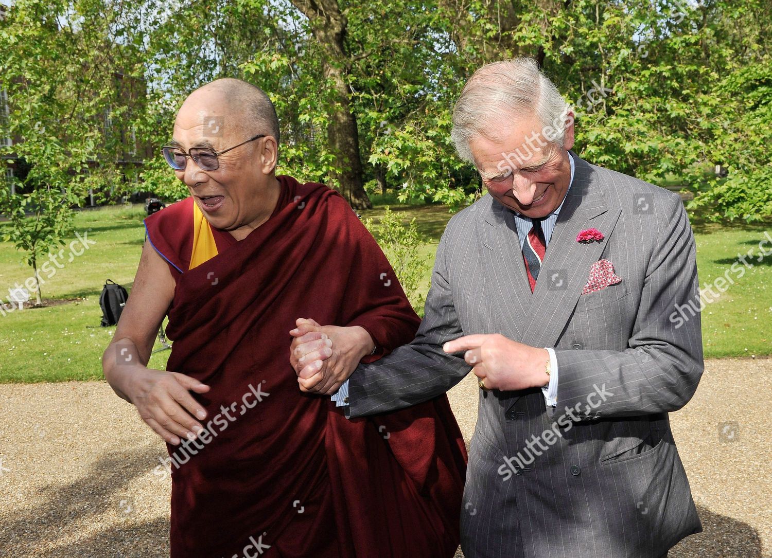 His Holiness Dalai Lama Prince Charles Editorial Stock Photo - Stock ...