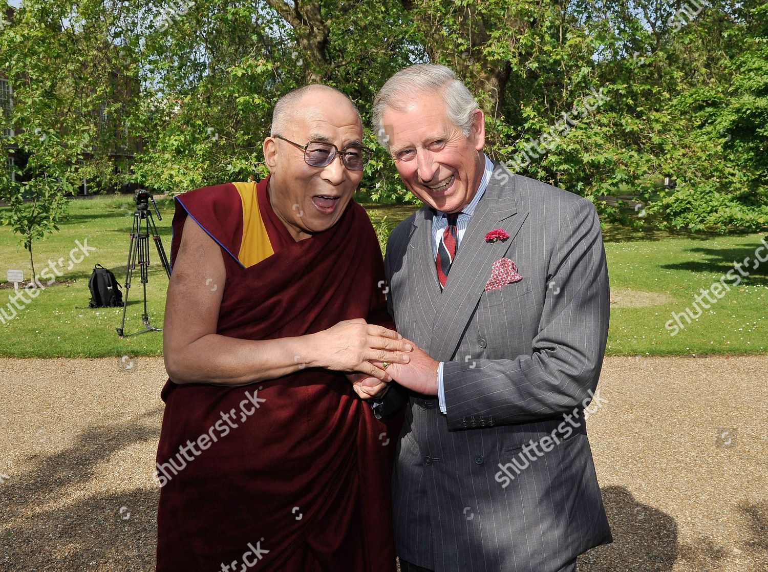 His Holiness Dalai Lama Prince Charles Editorial Stock Photo - Stock ...