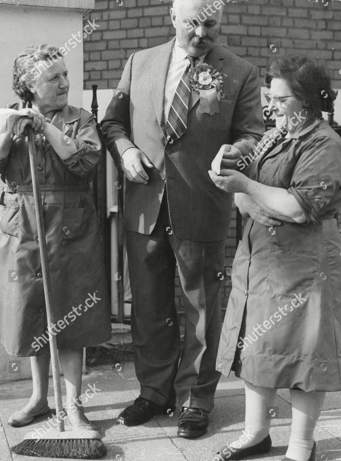 Actor Comedian Jimmy Edwards Canvasing Conservative Editorial Stock ...