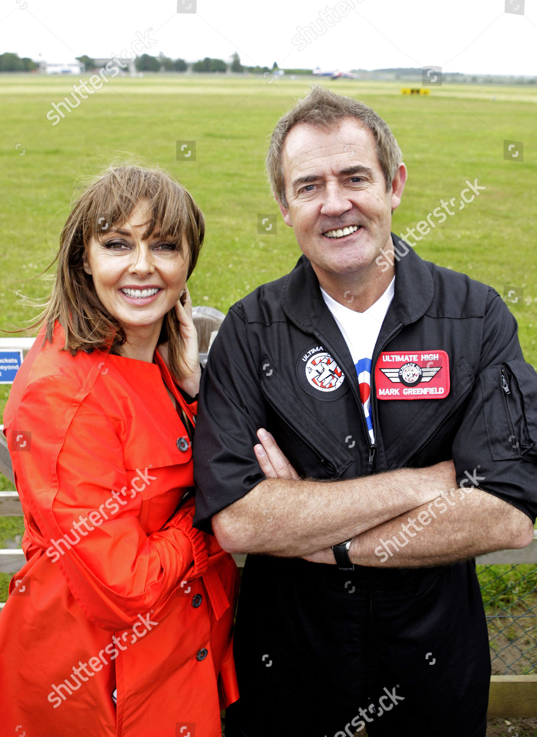 Carol Vorderman Pilot Mark Greenfield Editorial Stock Photo - Stock ...