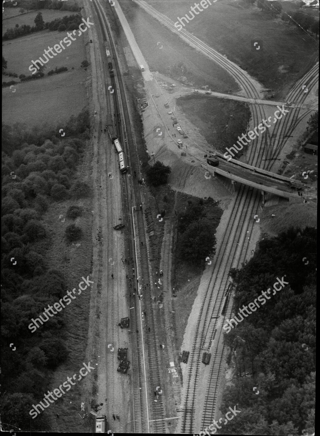 Aerial View Rail Crash Foxhall Junction Editorial Stock Photo - Stock ...