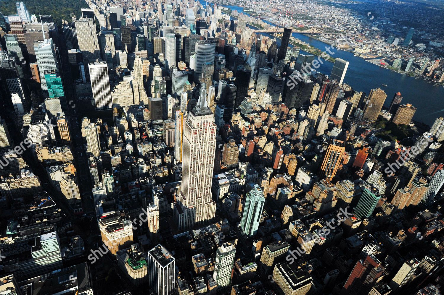 Aerial View Empire State Building Manhattan Editorial Stock Photo - Stock Image | Shutterstock