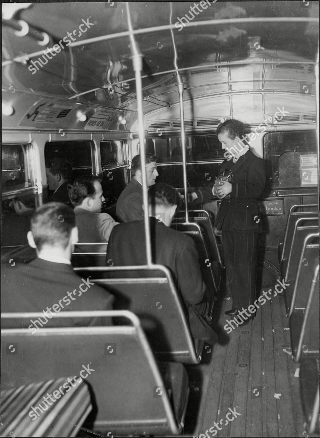 London Bus Conductors Conductress Clippie Dorothy Editorial Stock Photo ...