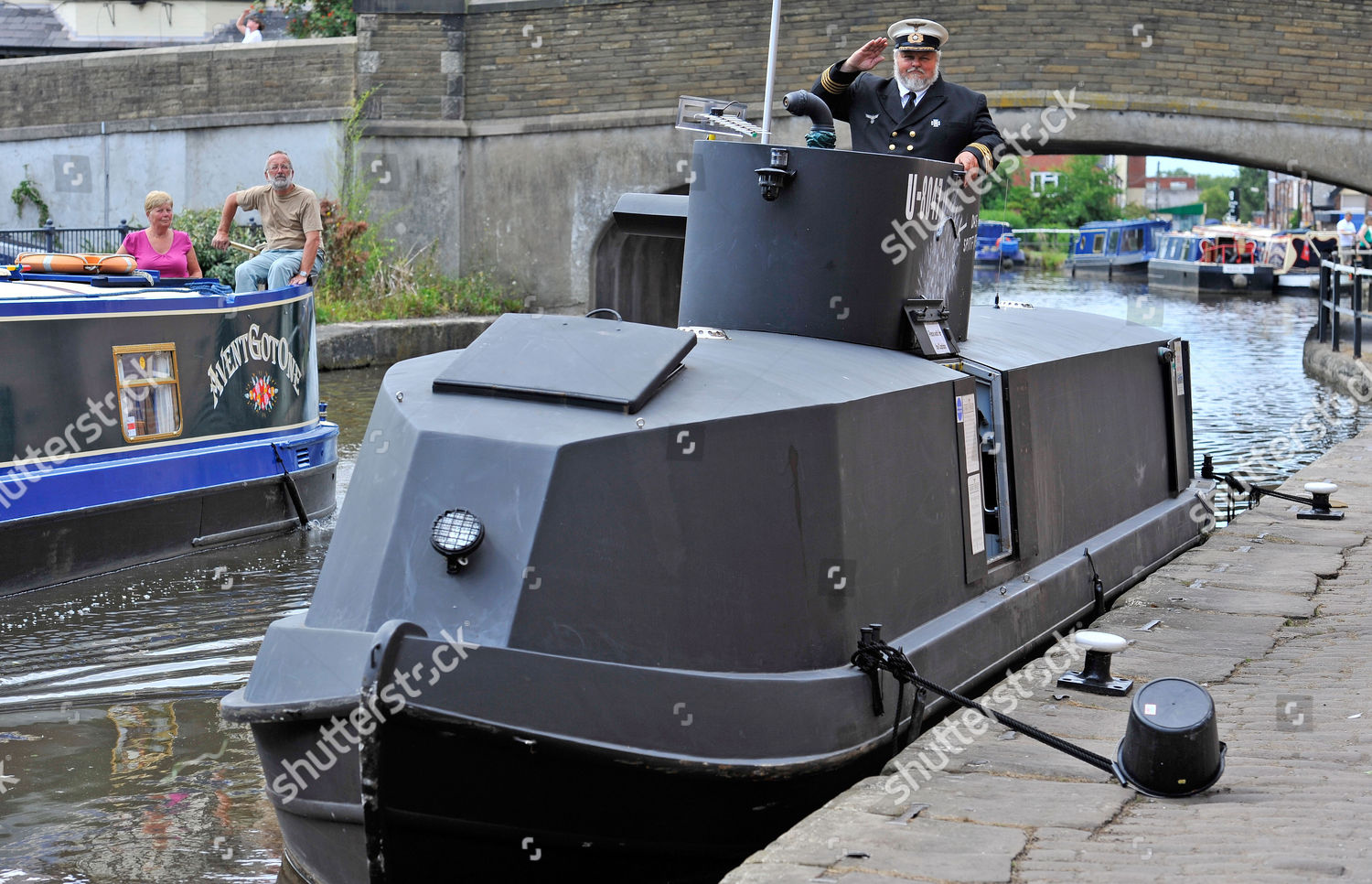 Captain Richard Williams On Narrowboat Which Editorial Stock Photo ...