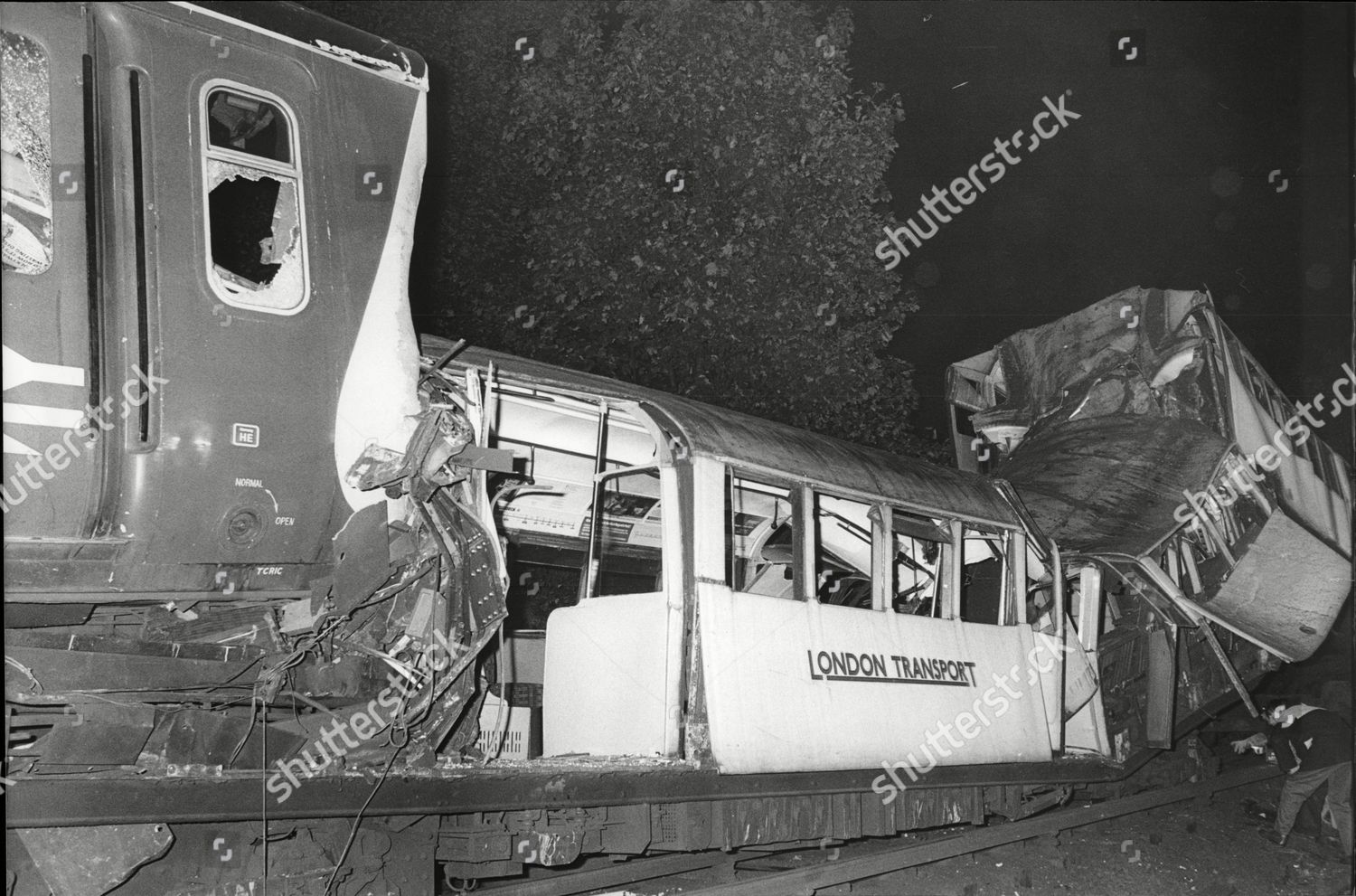 Railway Train Crash Britain 1986 Watford Editorial Stock Photo - Stock ...