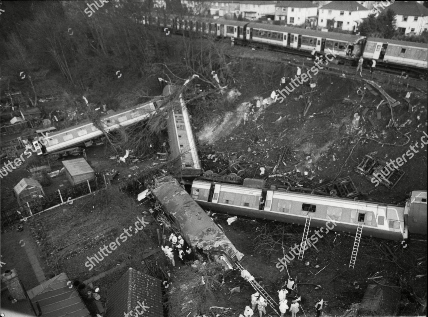 Railway Train Crash Britain Purley 1989 Editorial Stock Photo - Stock ...