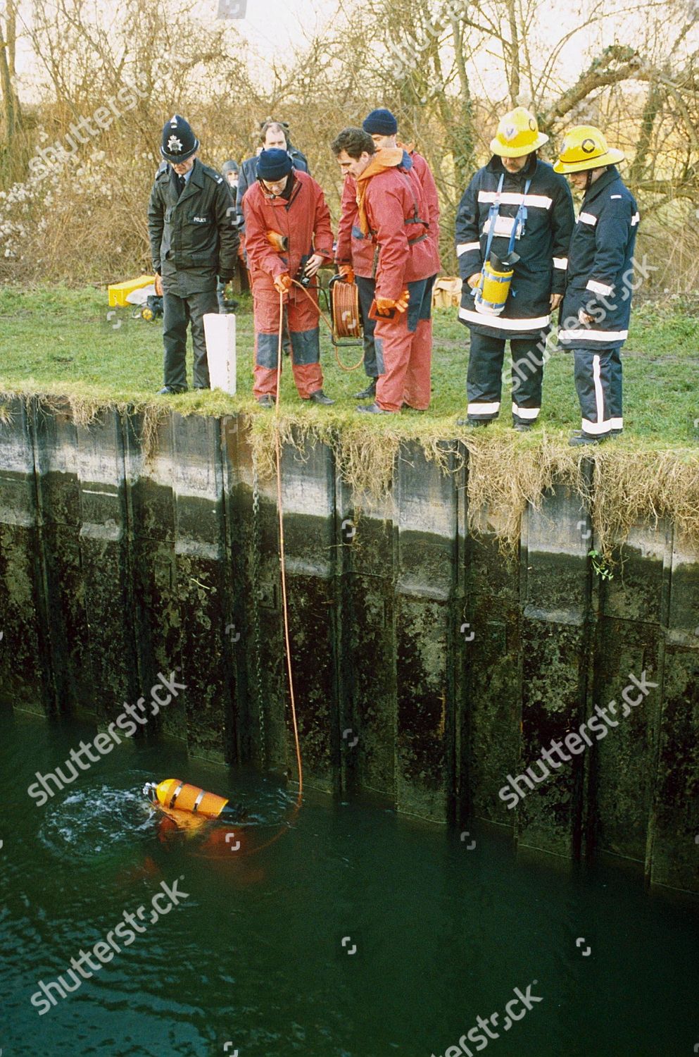 Police Diver Makes Search After Three Editorial Stock Photo - Stock ...