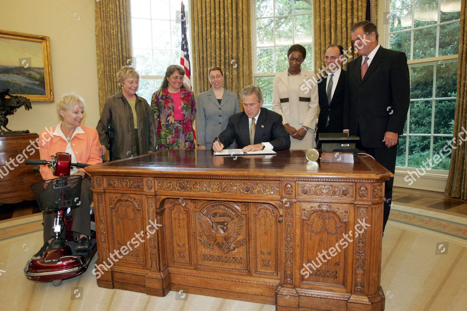 George W Bush Behind Susan Suter Editorial Stock Photo - Stock Image ...