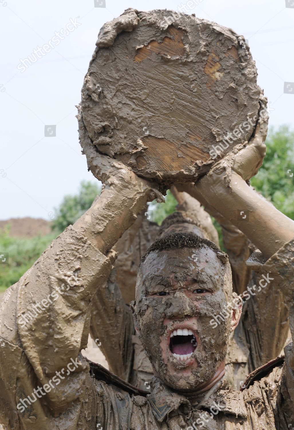 Soldiers Police Officers Combat Training Mud Editorial Stock Photo ...