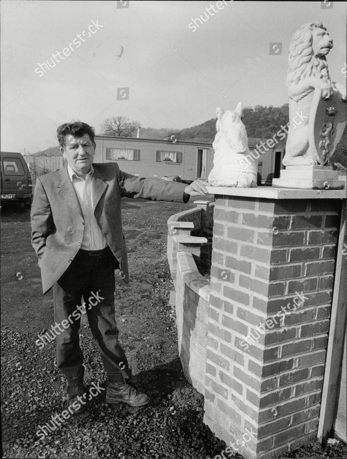 Gypsy John Williams Outside His Caravan Editorial Stock Photo - Stock ...