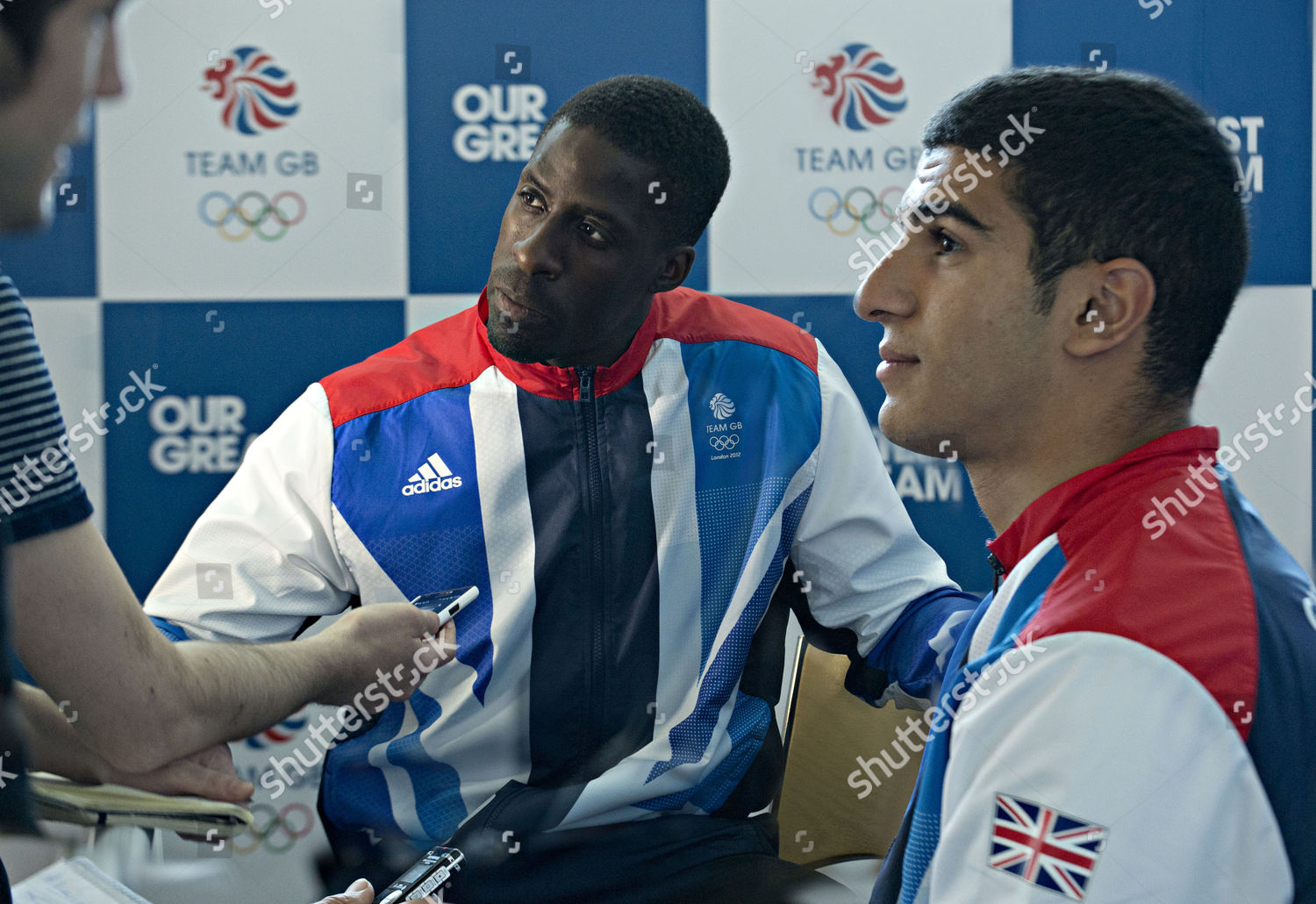 Sprinters Dwain Chambers Adam Gemili Editorial Stock Photo - Stock ...