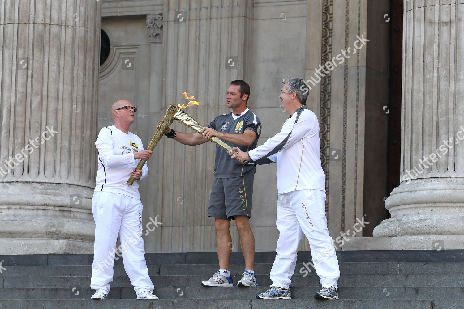 Torch Bearer Handover On Steps St Editorial Stock Photo - Stock Image ...