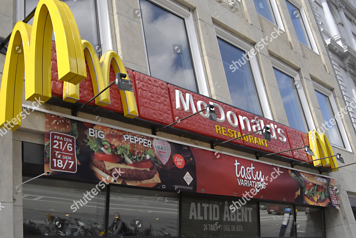 Mcdonalds Fast Food Burger Restaurant Copenhagen Editorial Stock Photo ...