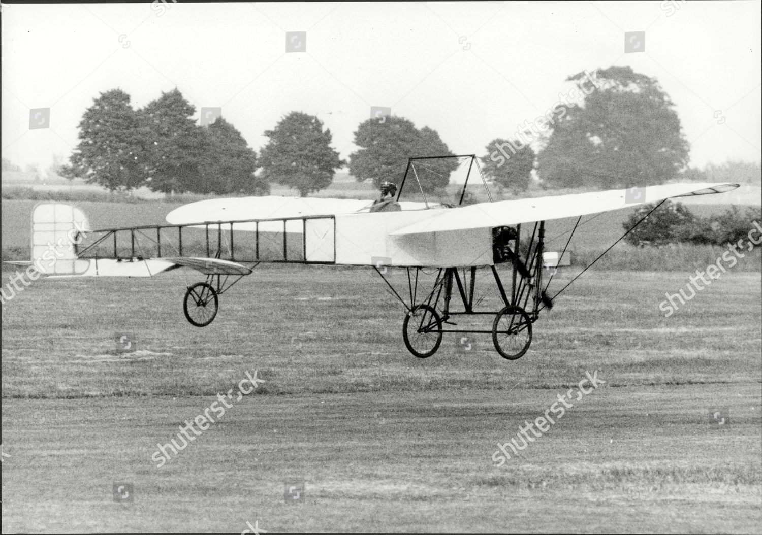 Historical Bleriot Type Xi Monoplane Run Editorial Stock Photo - Stock ...