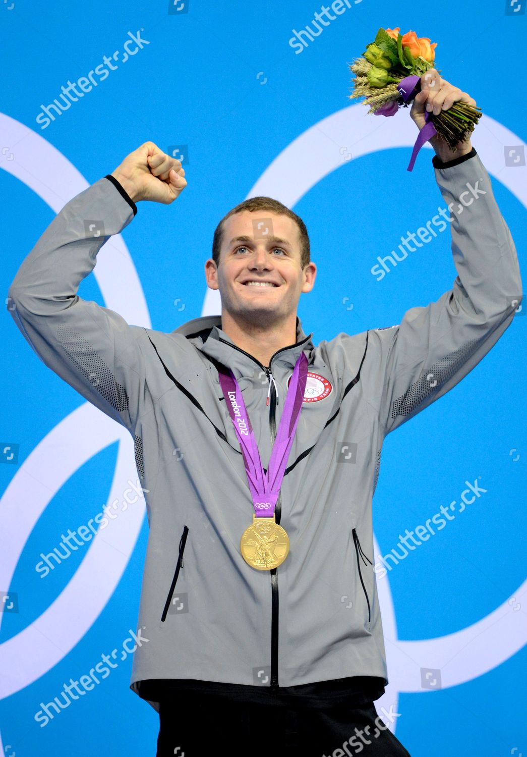 Tyler Clary Usa Celebrates His Gold Editorial Stock Photo - Stock Image ...