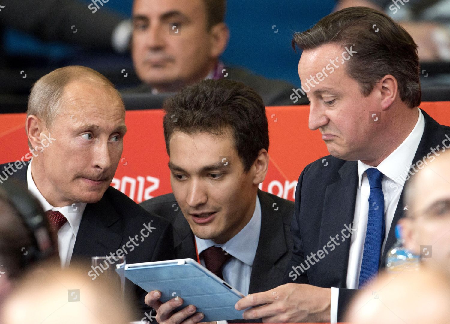 Russian President Vladimir Putin Interpreter David Editorial Stock ...