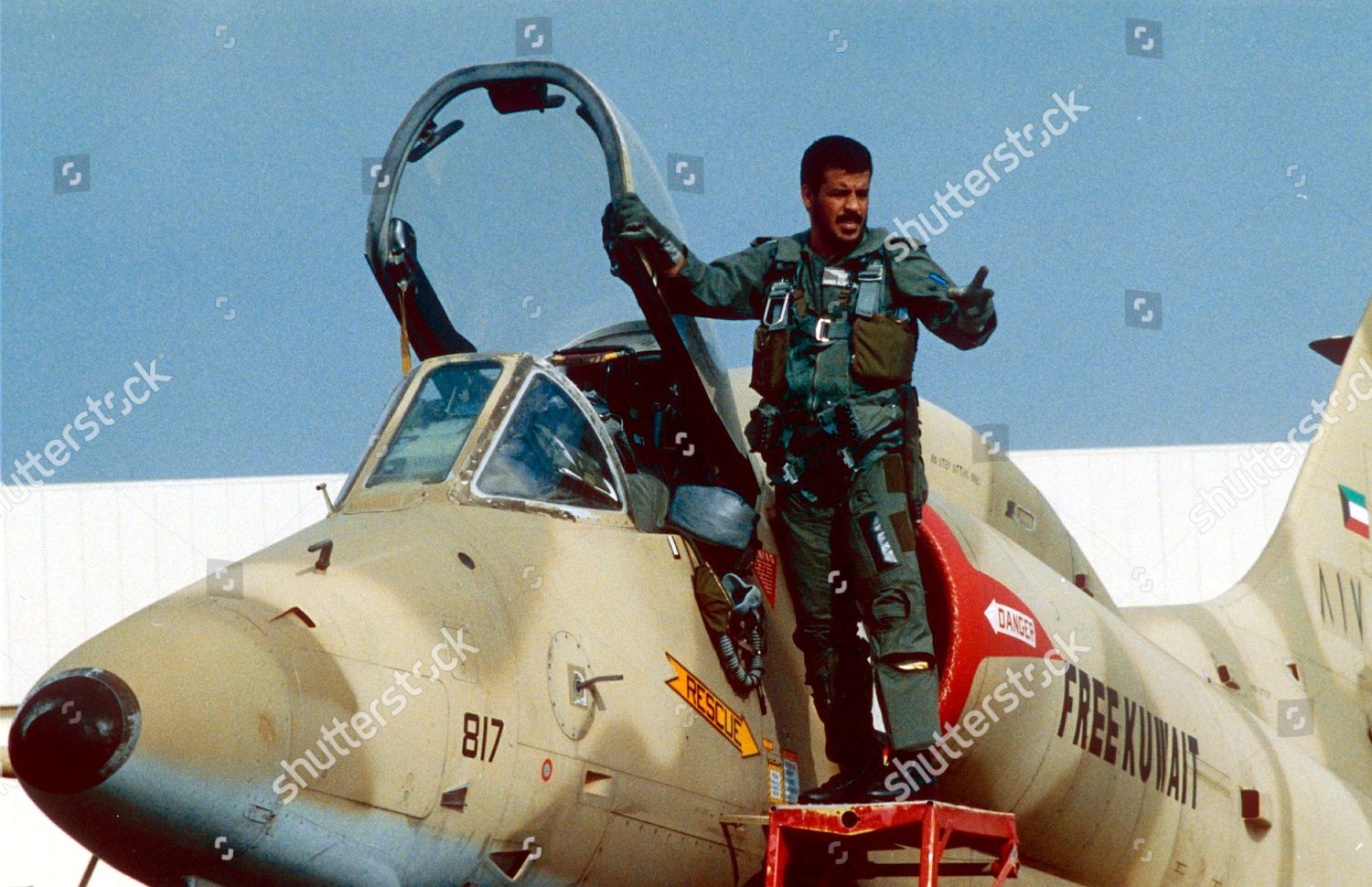 Kuwaiti Pilot Boarding His A4 Skyhawk Editorial Stock Photo - Stock ...