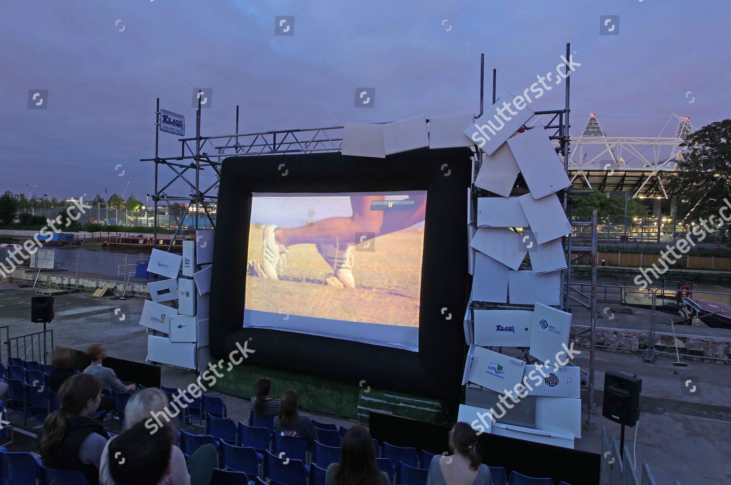 Projection Onto Screen Close Proximity Olympic Editorial Stock Photo ...