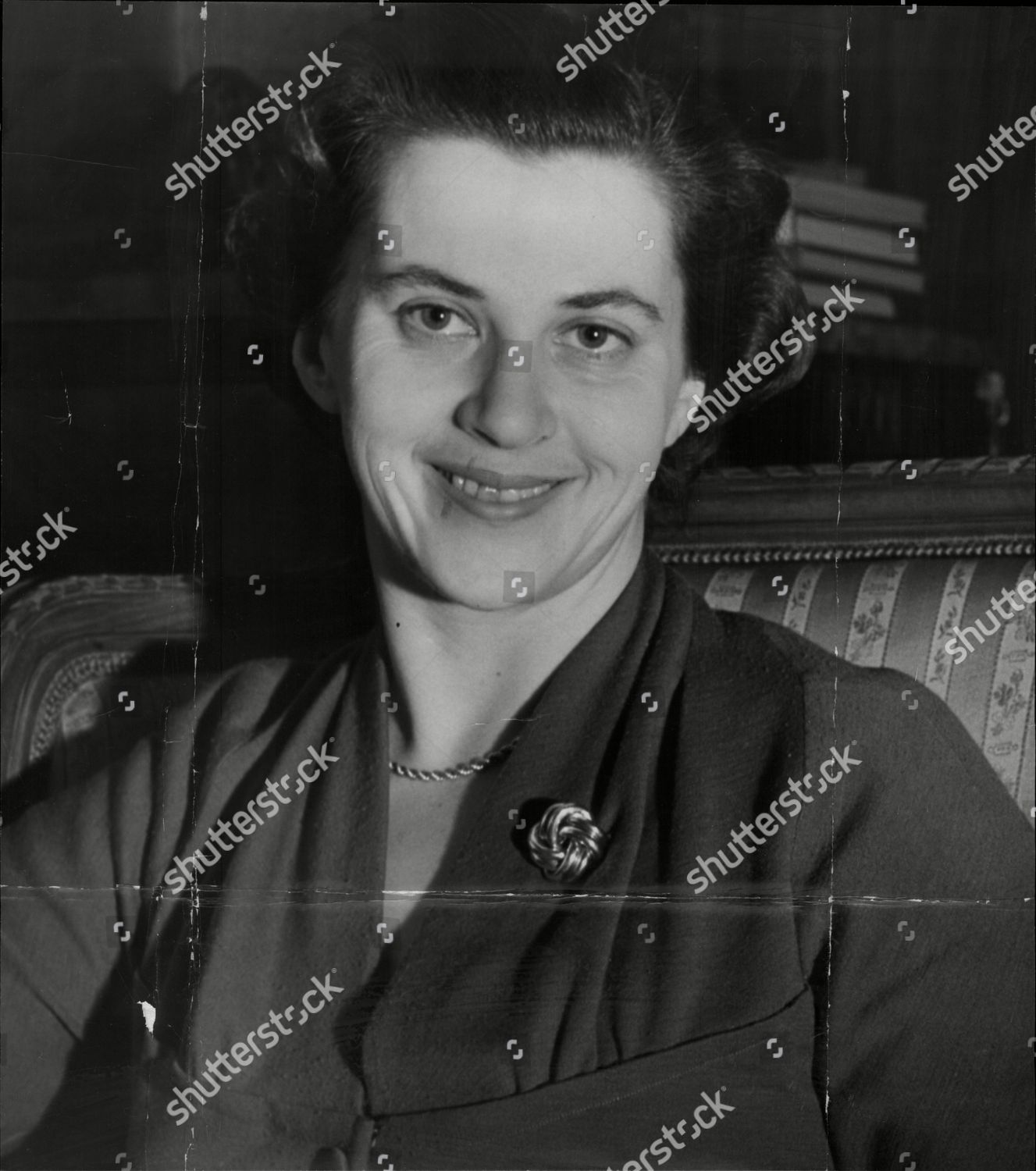 Mme Vladimir Velebit Wife Yugoslav Ambassador Editorial Stock Photo ...