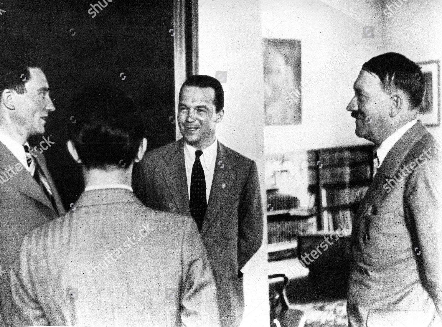Adolf Hitler Receiving Winner Rudolf Caracciola Editorial Stock Photo ...
