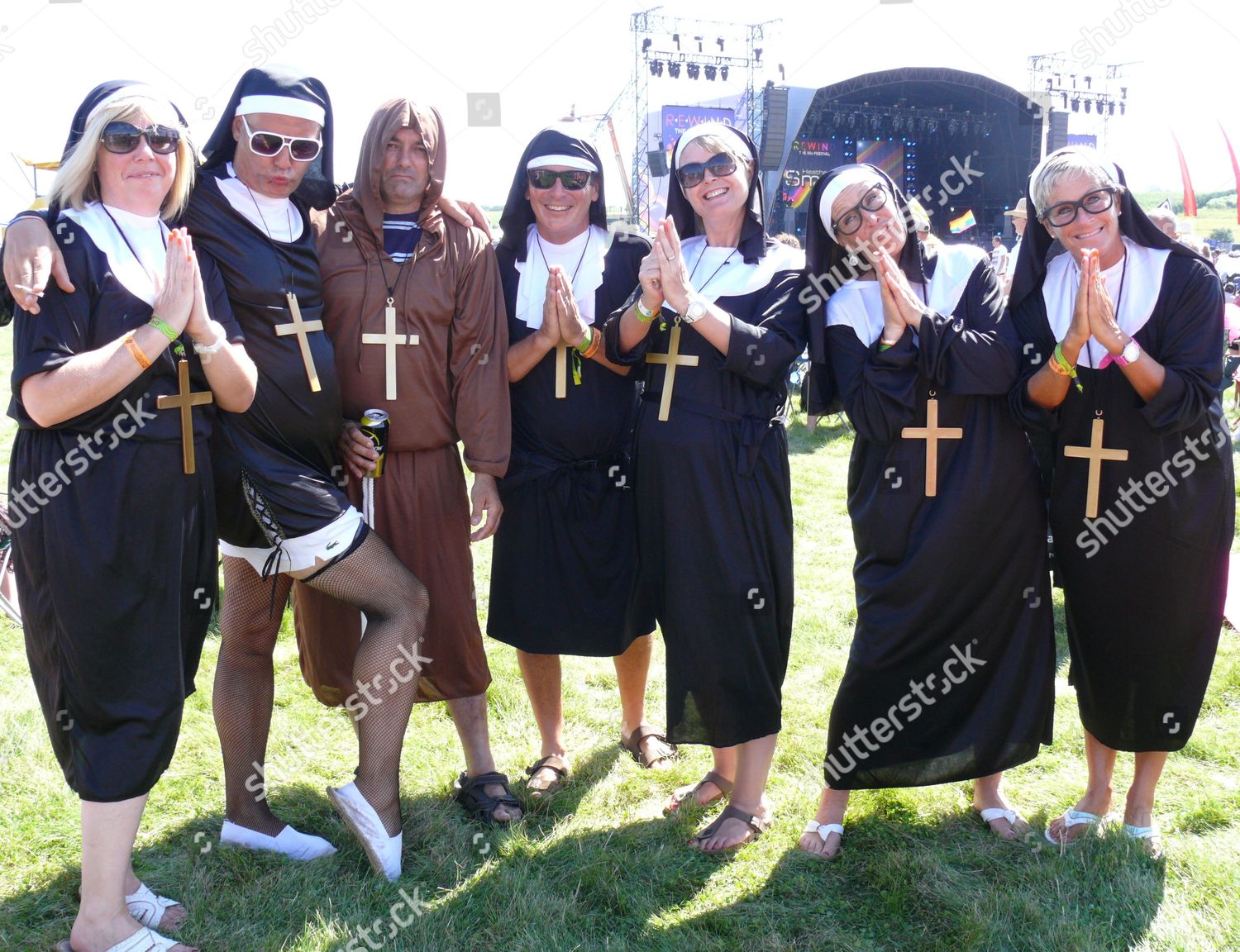 Festival Goers Dressed Nuns Editorial Stock Photo - Stock Image ...