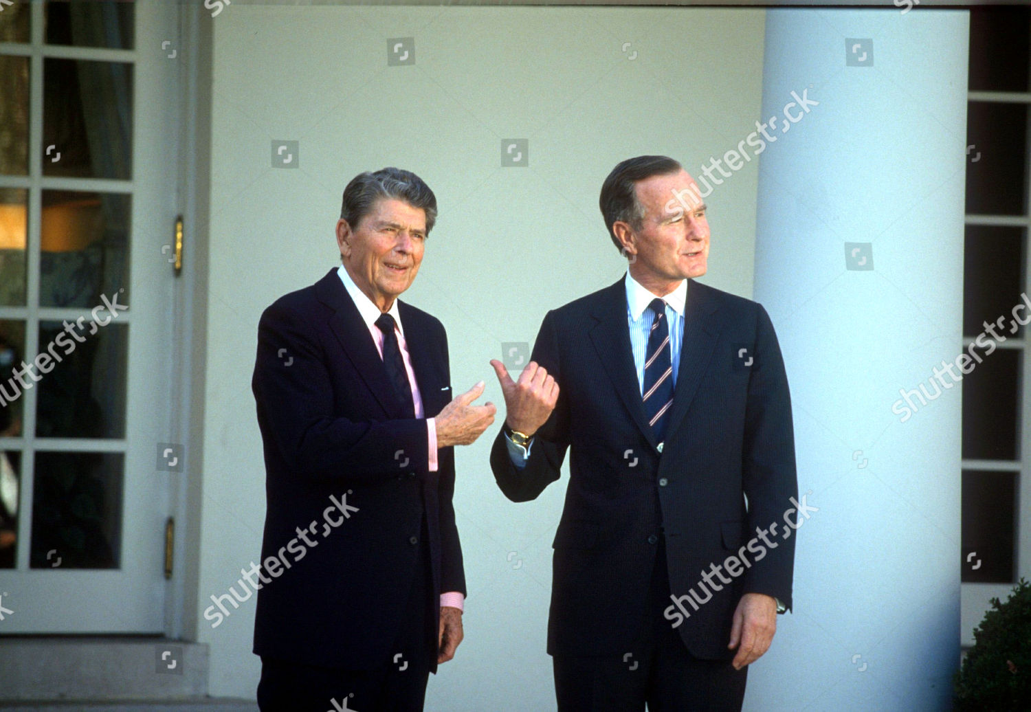 Ronald Reagan George H Bush Editorial Stock Photo - Stock Image ...