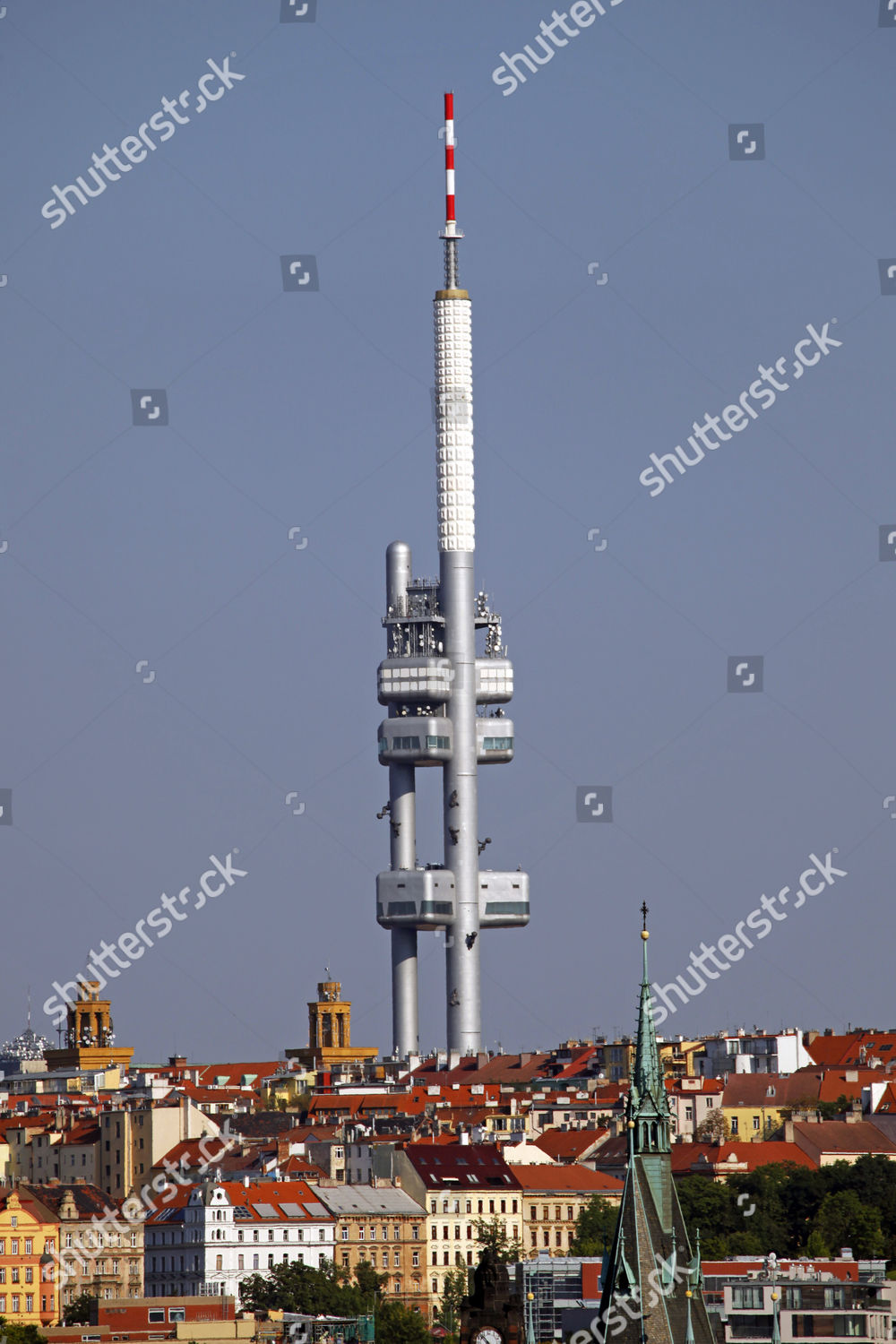 Communications Tower Prague Czech Republic Editorial Stock Photo ...